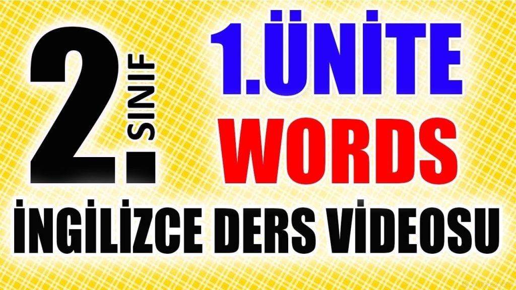 2. Sınıf 1. Ünite Words - Etkinlik Kağıtları - İngilizcele